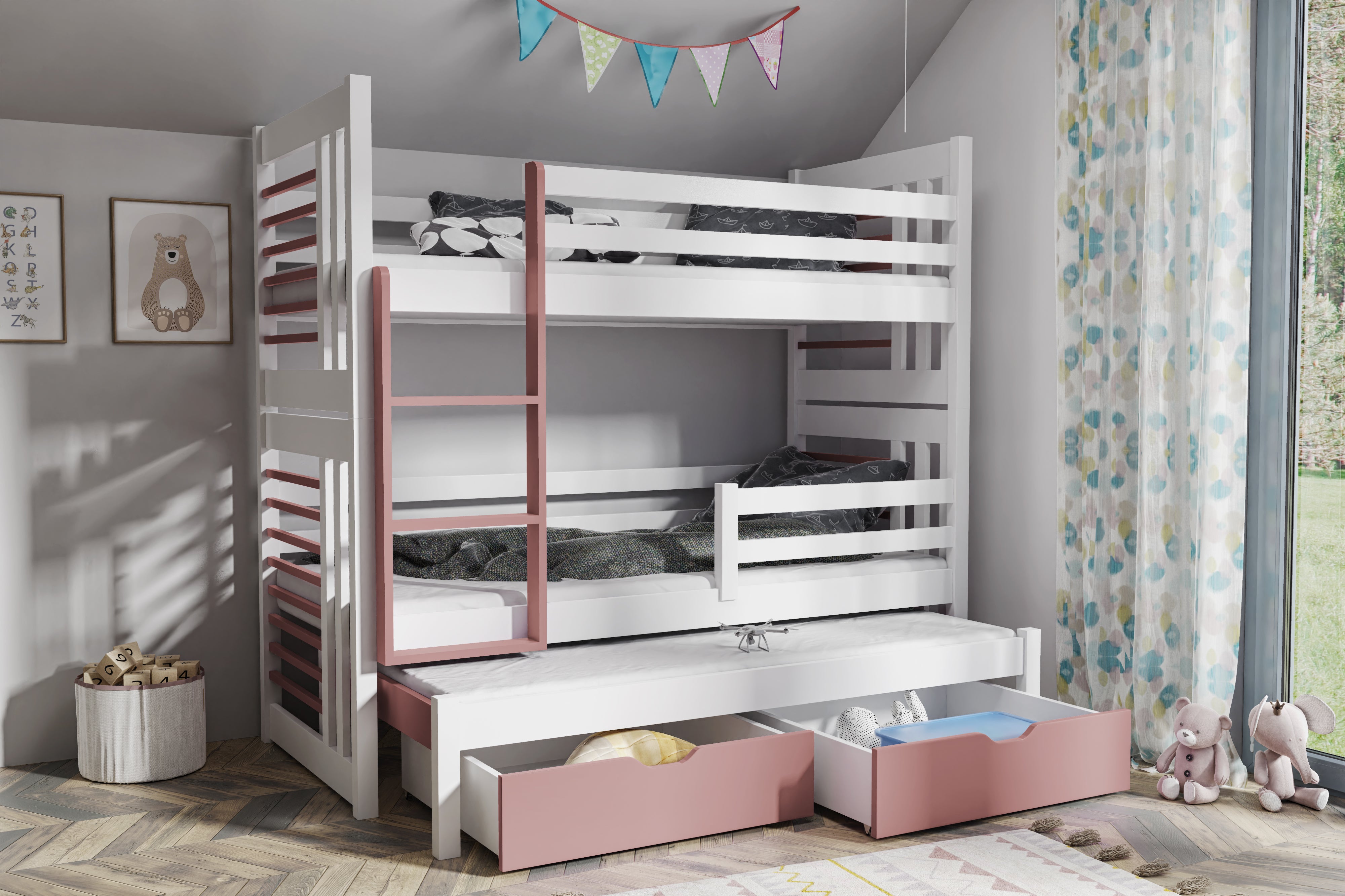 Kids wooden bunk beds in UK-Custom designs and Quality Assured ...