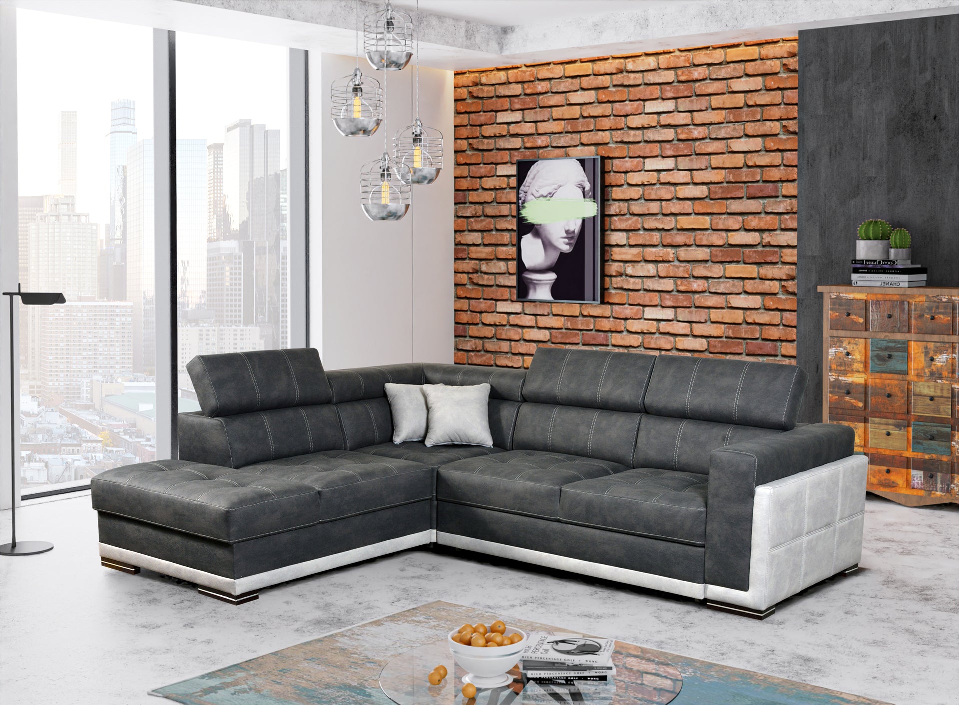 Bari Sofa Lounger Bed Bari Queen Sleeper Sofa | Raymour & Flanigan